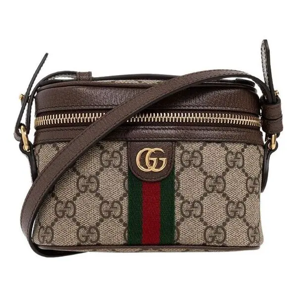 Gucci Ophidia Gg Top Handle Mini Bag - Beige/brown