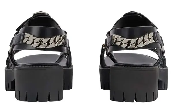 Gucci Leather Sandals With Horsebit Detailing