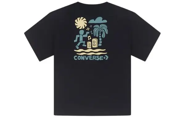 CONVERSE Festival Vibe T-shirt Asia Sizing - Black