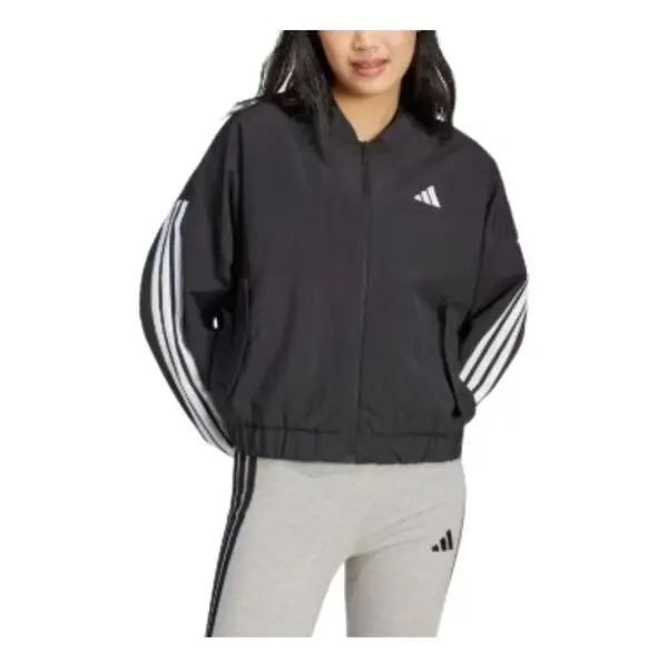 Adidas Essentials 3-stripes Bomber Jacket - Black/white