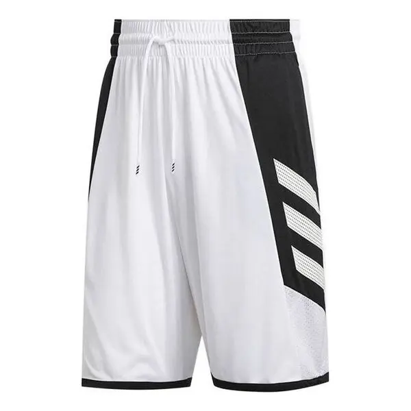 Adidas Quick-dry Basketball Shorts - White/black