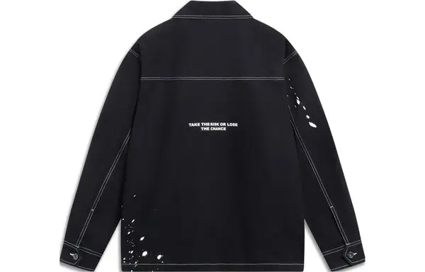 LI-NING Graphic Jacket - Black/white