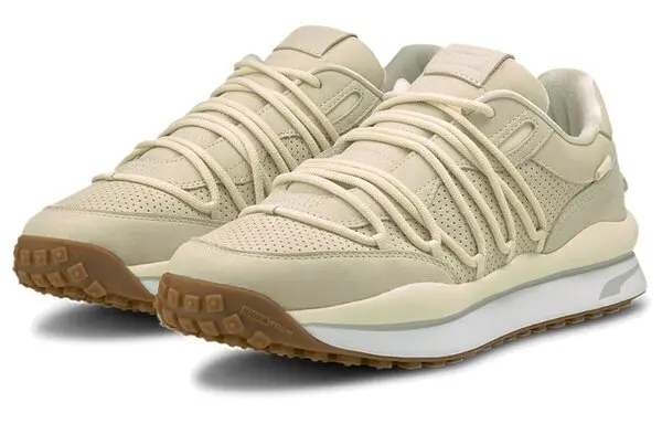 PUMA Lace Rider Prm Sneakers - Khaki/white