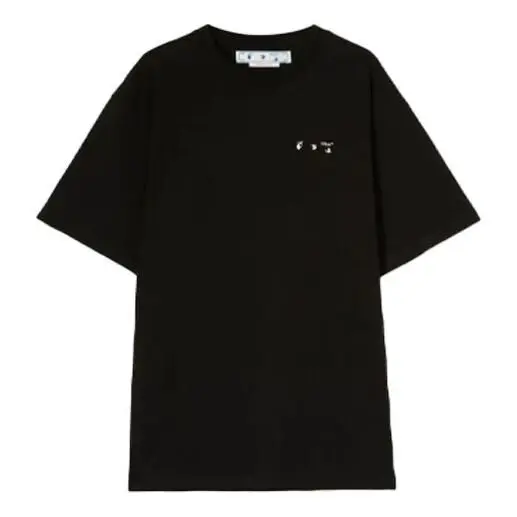 Off-White Ss22 Back Caravaggio Short Sleeve Loose Fit T-shirt - Black