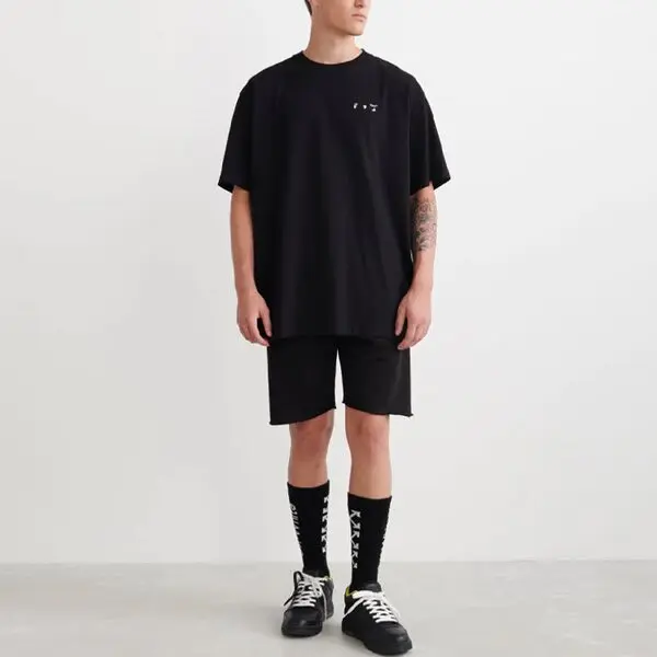 Off-White Ss22 Back Caravaggio Short Sleeve Loose Fit T-shirt - Black
