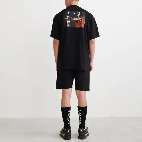 Off-White Ss22 Back Caravaggio Short Sleeve Loose Fit T-shirt - Black