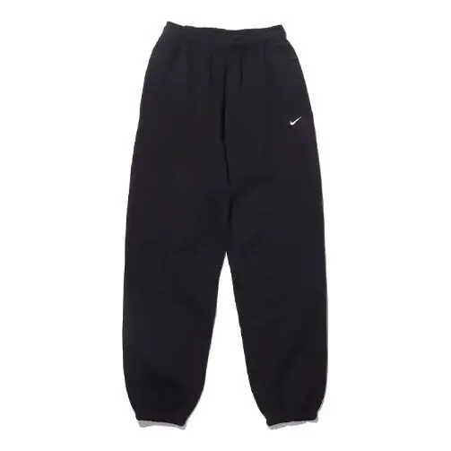 Nike Nikelab Solo Swoosh Fleece Sweatpants Asia Sizing 'black - Black/white