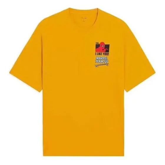 LI-NING X Marvel Spider Graphic T-shirt 'yellow - Yellow/multi-color