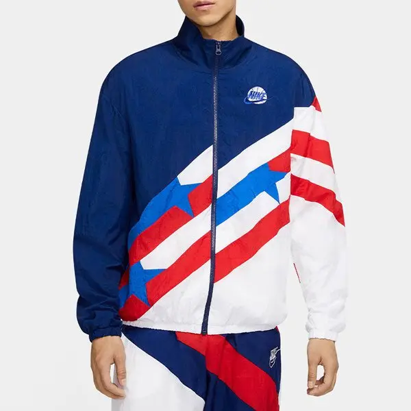 Nike As Nk Throwback Jkt Jacket Wvn Blue Void