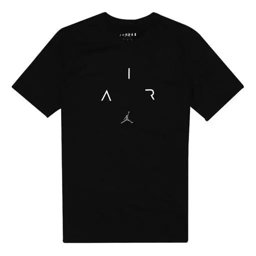 JORDAN Dri-fit Air Printing Pattern Short Sleeve - Black