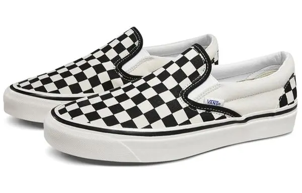 VANS Classic Slip-on 98 Dx Anaheim Factory Checkerboard - White/black