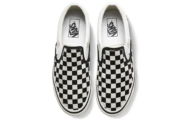 VANS Classic Slip-on 98 Dx Anaheim Factory Checkerboard - White/black