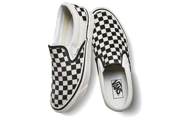 VANS Classic Slip-on 98 Dx Anaheim Factory Checkerboard - White/black