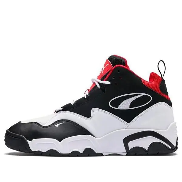 PUMA Source Vintage High Top Sneakers - Black/white/red