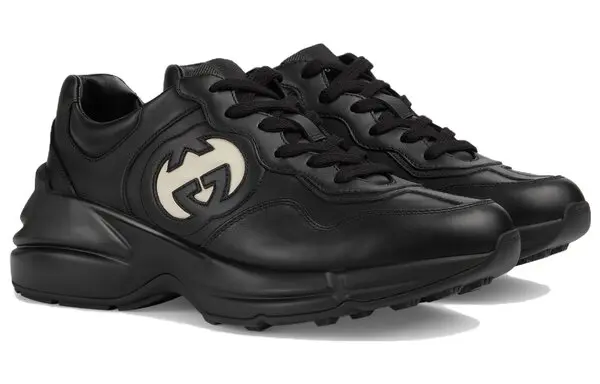 Gucci Rhyton Leather Sneakers