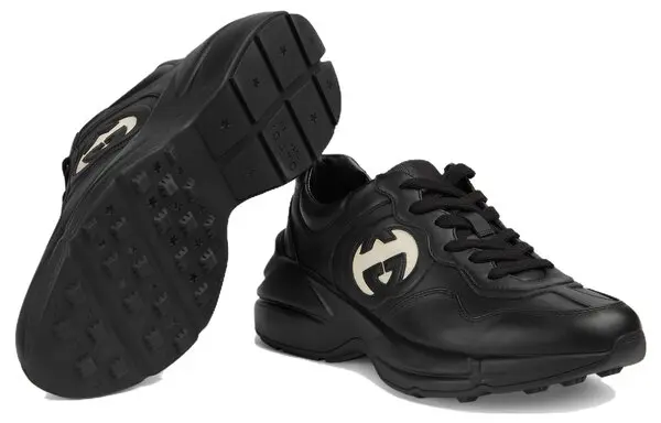 Gucci Rhyton Leather Sneakers
