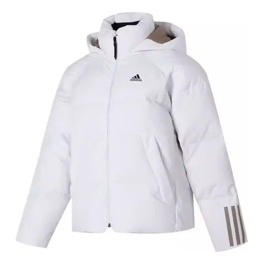 Adidas Dy Hooded Down Jacket - White