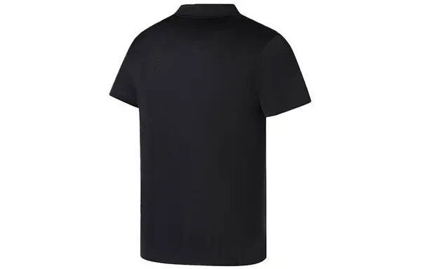 LI-NING Logo Quick-drying Training Polo Shirt 'black