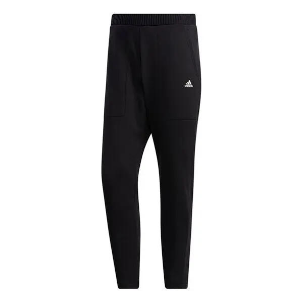 Adidas Solid Color Casual Running Sports Fleece Lined Long Pants