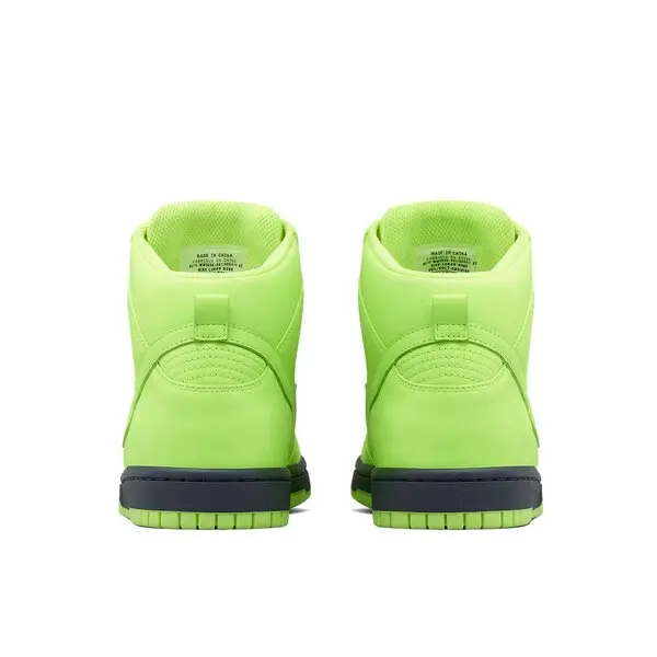 Nike Sacai X Dunk Lux High Top Sneakers - Volt/obsidian-volt