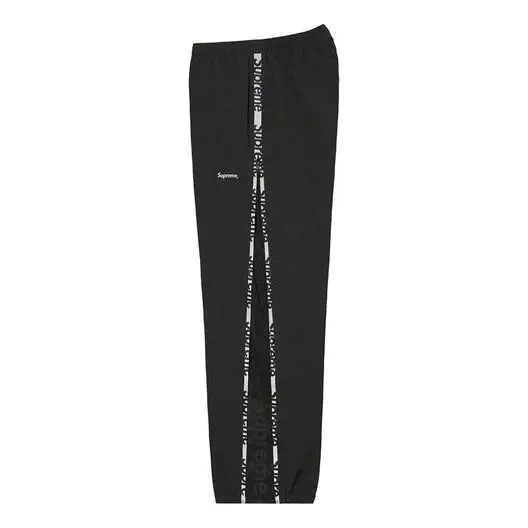 Supreme Reflective Zip Track Pants 'black White