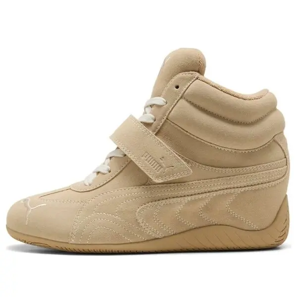 PUMA X Alexander Mcqueen Speedcat Mid Wedge Sneakers - Beige