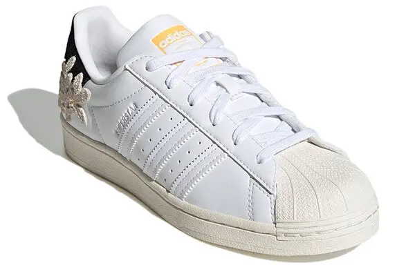 Adidas Superstar Sneakers With Floral Embellishments