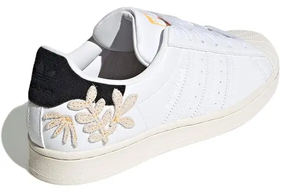 Adidas Superstar Sneakers With Floral Embellishments