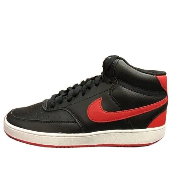 Nike Court Vision Mid Sneakers - Black/red