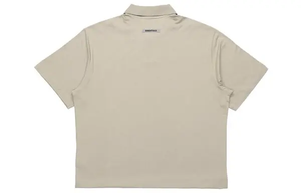 Fear Of God Fw20 Logo Polo Shirt 'olive - Grey/green