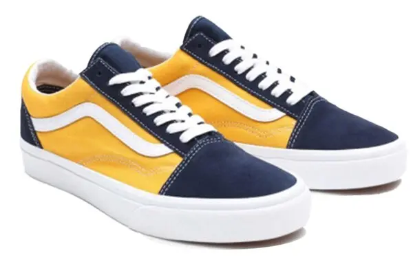 VANS Old Skool Classic Sport Low Top Sneakers - Blue/yellow/white