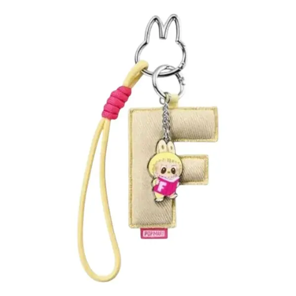 POP MART The Monsters Labubu Pin 'f' Pendant - Multi-color