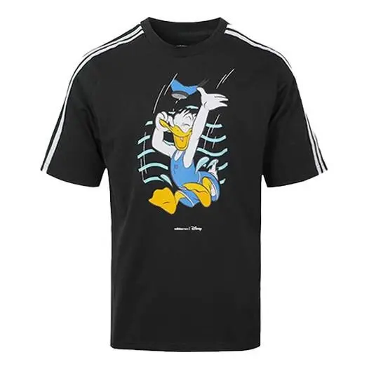Adidas Neo Donald Duck Sports Short Sleeve T-shirt - Black
