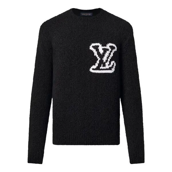 LOUIS VUITTON Wool Blend Crewneck Sweater - Black