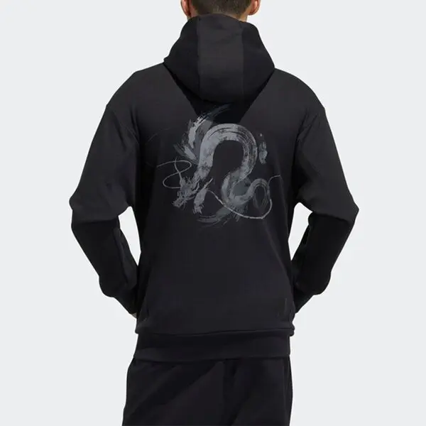 Adidas Graphic Print Hooded Pullover