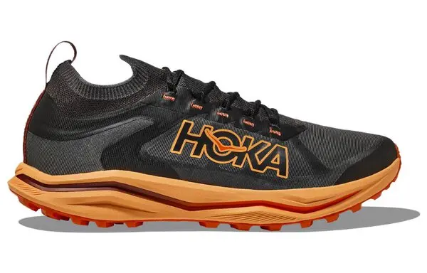 Hoka One One Zinal 2 Athletic Sneakers - Black/sherbet