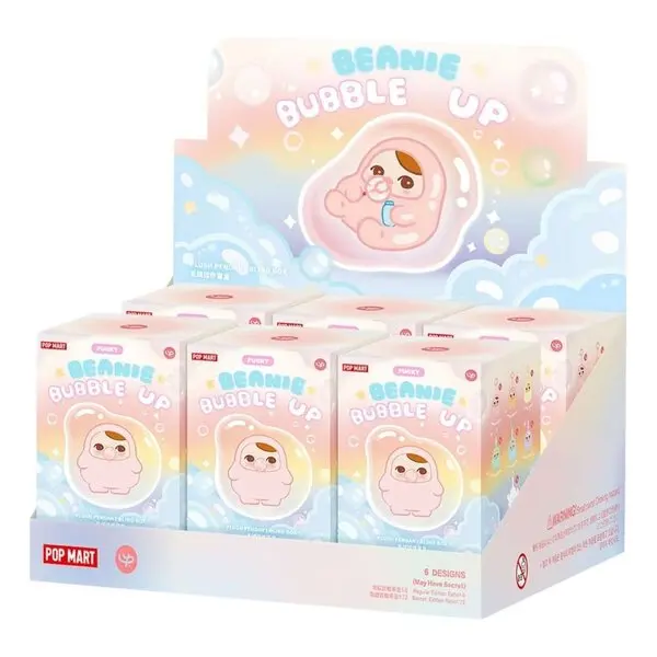 POP MART Pucky Beanie Bubble Up Plush Pendant Blind Boxes - Multi-color