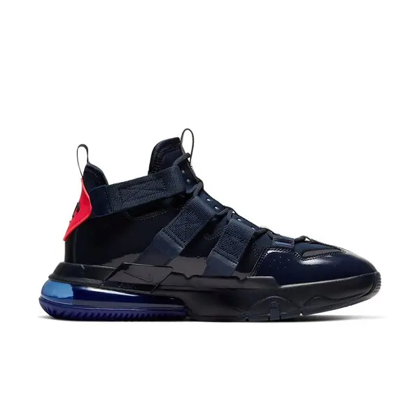 Nike Edge 270 Navy Patent Leather Sneakers - Blueblack/red/black
