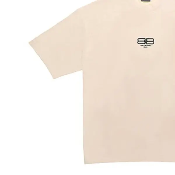 Balenciaga Bb Paris Icon T-shirt Medium Fit 'beige Black