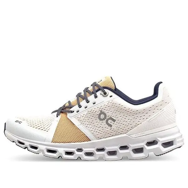On Cloudstratus Athletic Sneakers - White/yellow