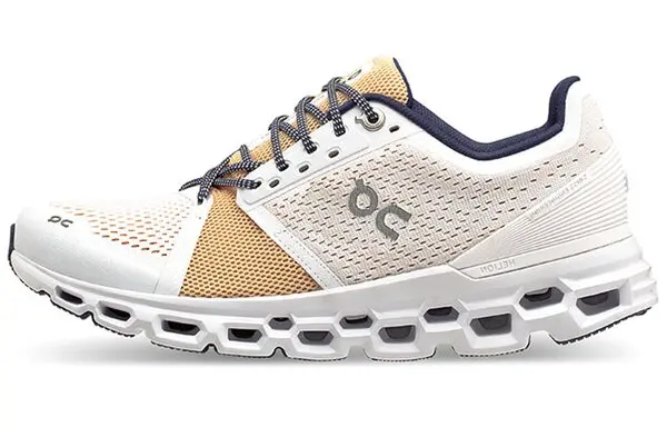 On Cloudstratus Athletic Sneakers - White/yellow