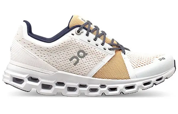 On Cloudstratus Athletic Sneakers - White/yellow