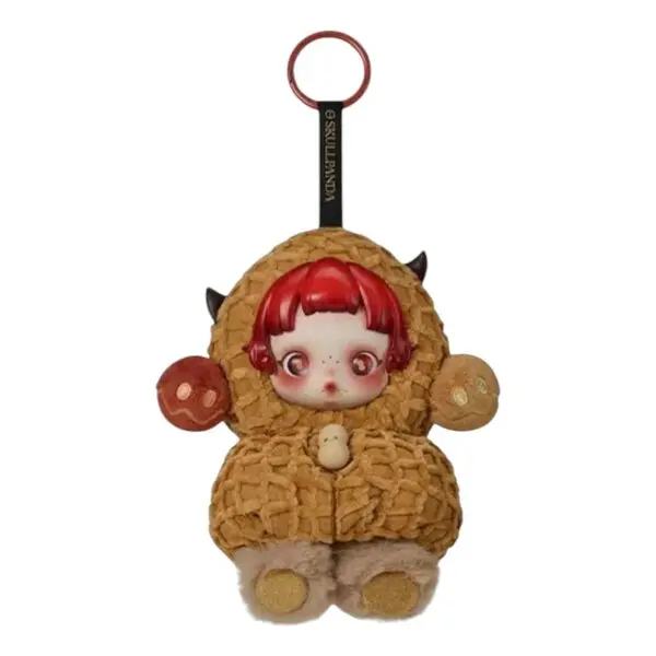 POP MART Skullpanda "you Found Me" Plush Doll Pendant "pranky Peanut - Multi-color