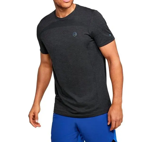 Under Armour Rush Seamless Fitted Short Sleeve T-shirt - Black