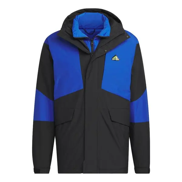 Adidas Snow Sport-inspired 3-in-1 Down Jacket 'black Blue - Black/blue