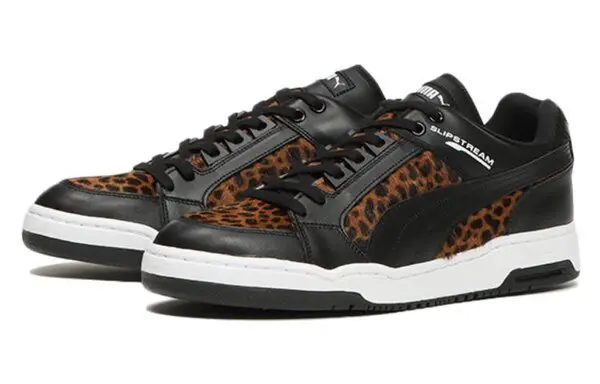 PUMA Slipstream Low Leopard Print Sneakers - Black/brown