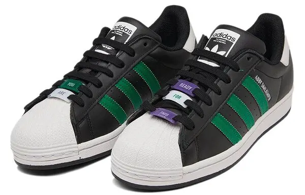 Adidas Superstar 'black Bold Green