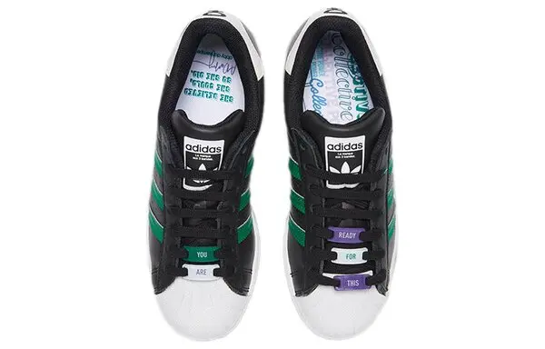 Adidas Superstar 'black Bold Green