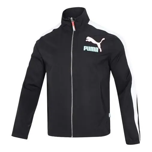 PUMA T7 Fandom Track Jacket - Black/white