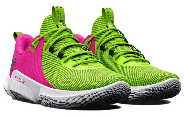 Under Armour Flow Futr X 2 Low Top Sneakers - Pink/green